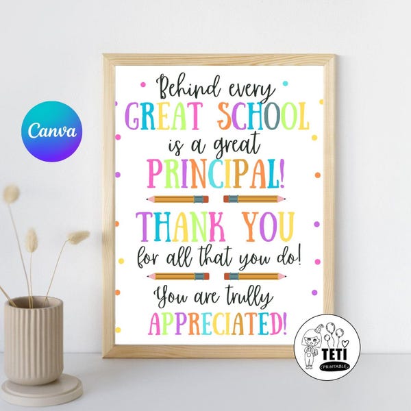 Principal Appreciation Craft - Etsy