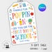Back to School Lollipop Tag Printable, Thanks for Popping In, Meet the ...
