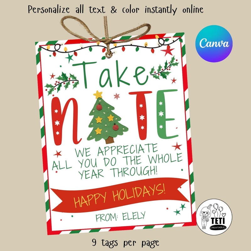 Christmas Post It Notes - Etsy