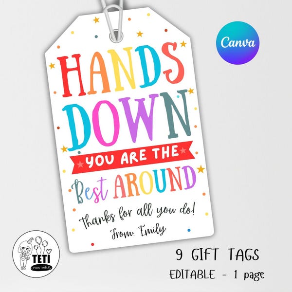 Hands Down Best Teacher - Etsy