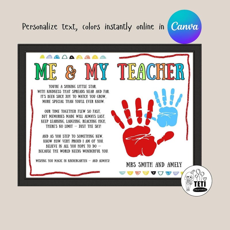End of Prek Poem - Etsy
