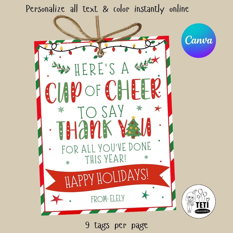 Tea Holiday Gift Tag - 60+ Gift Ideas for 2025