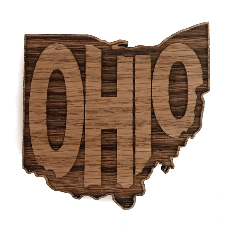 Ohio Magnet - Dark Background - Etsy