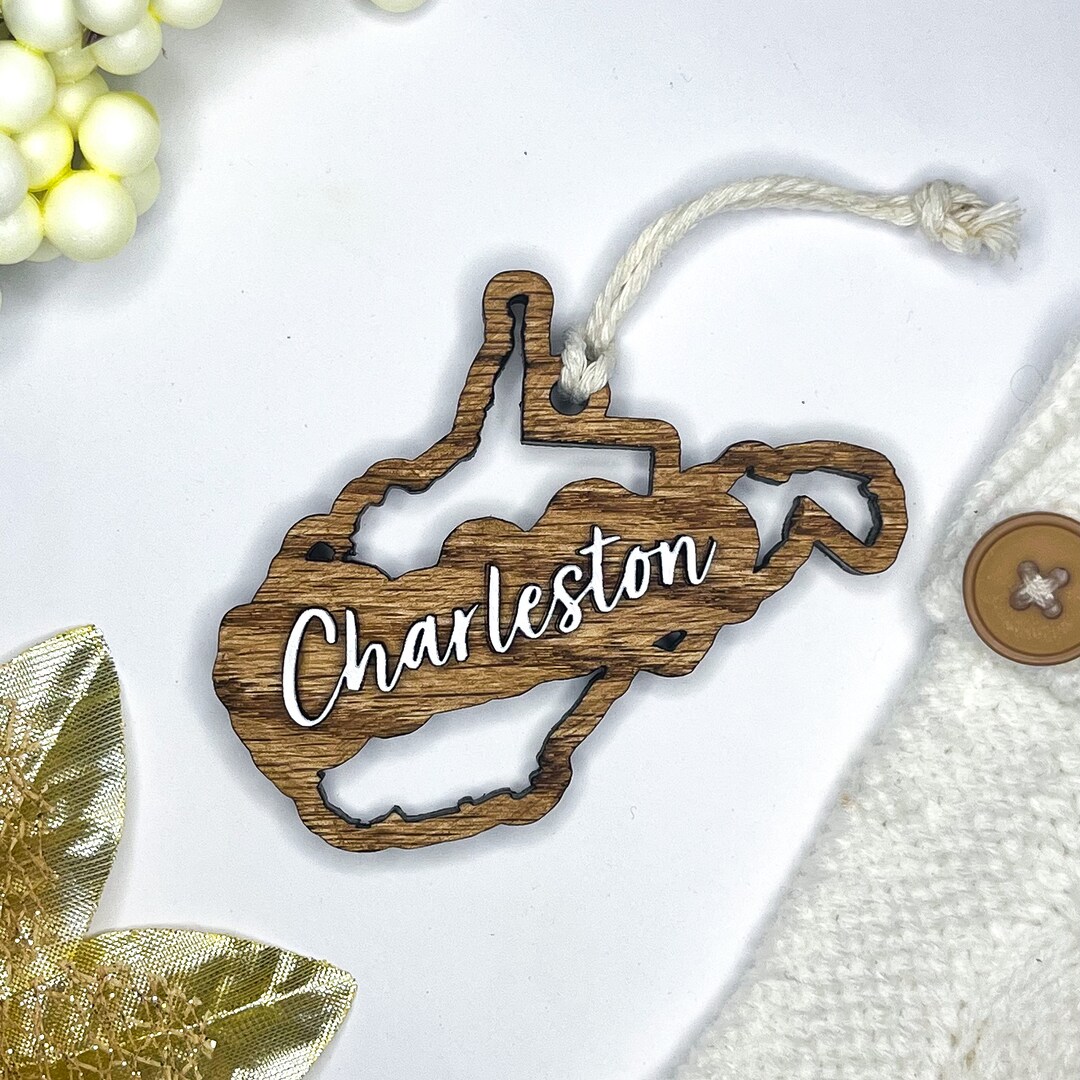 Custom West Virginia Cutout Ornament - Etsy