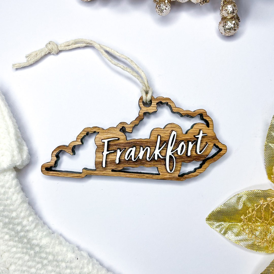 Custom Kentucky Cutout Ornament - Etsy