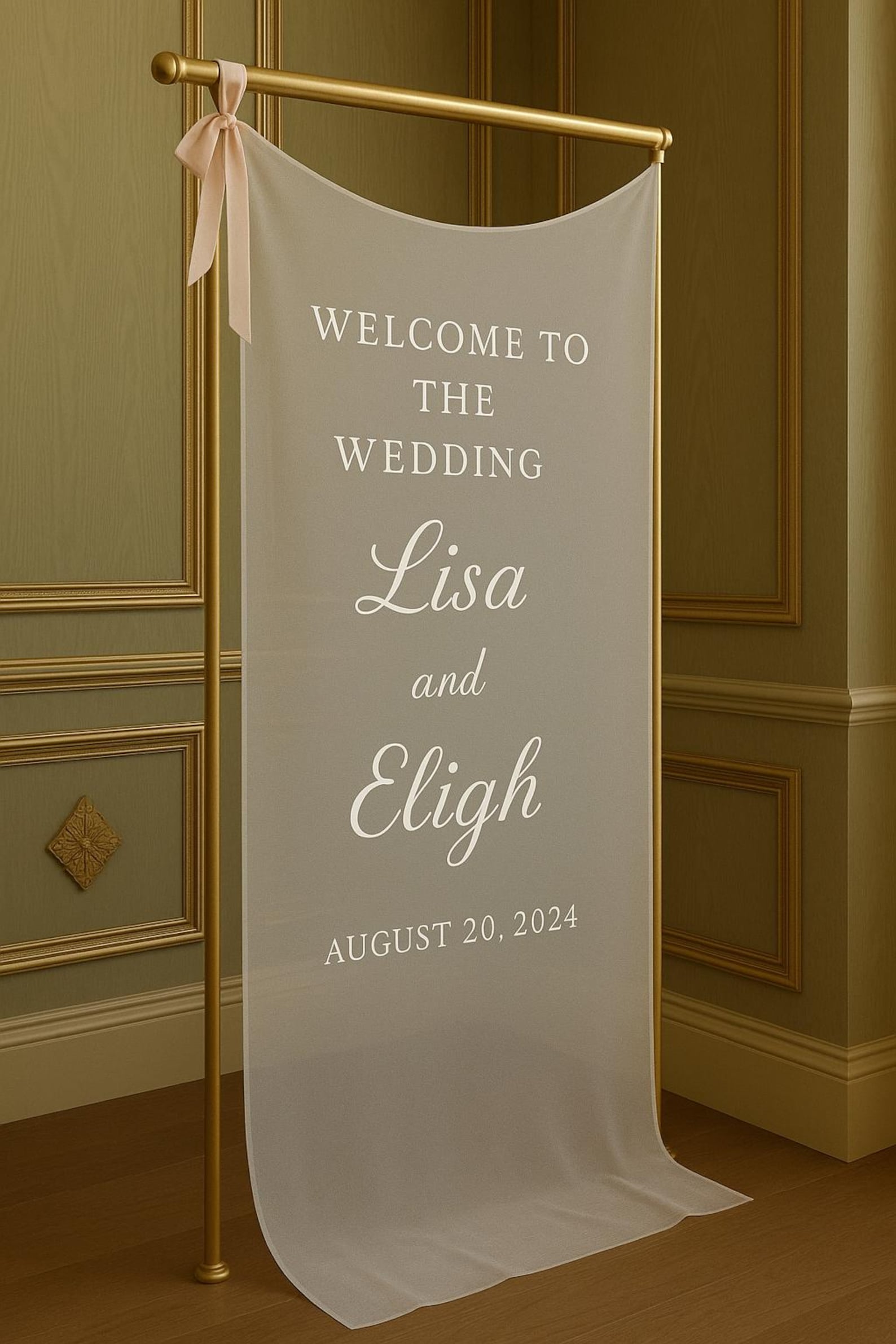 Custom Sheer Wedding Sign,modern Wedding Signs, Ceremony Signs, Custom ...