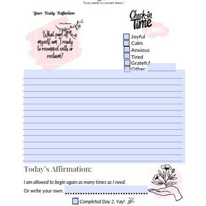 30-day Fillable Self-discovery Journal – Guided Digital Journal for ...