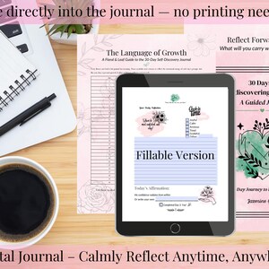 30-day Fillable Self-discovery Journal – Guided Digital Journal for ...