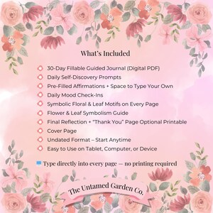 30-day Fillable Self-discovery Journal – Guided Digital Journal for ...