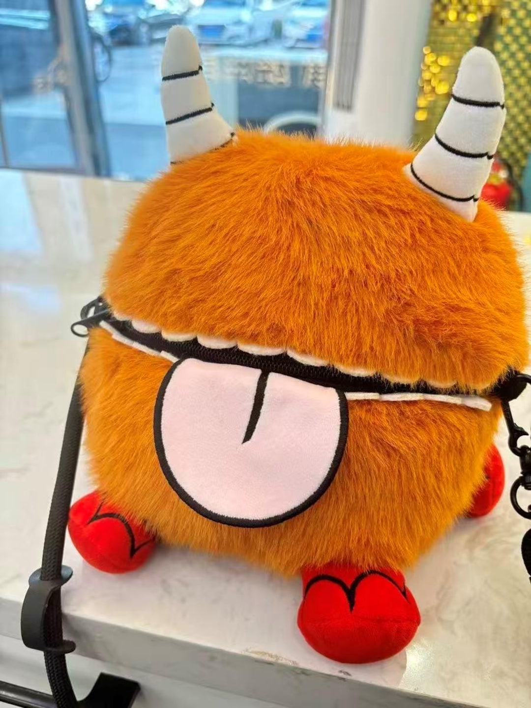 Don't Starve Inspired Chester Plush Bag | Furry Monster Shoulder Bag ...