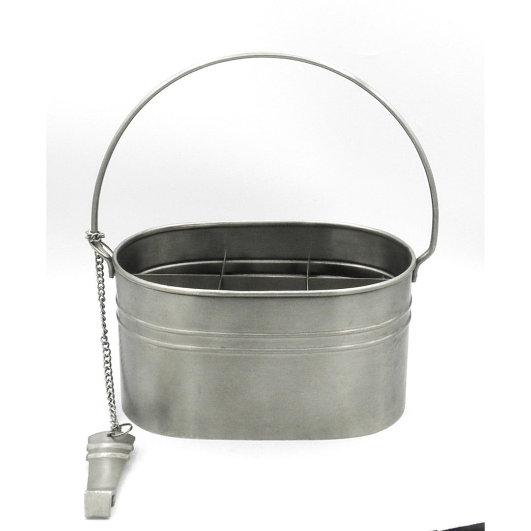 Pottery Barn Beer Drink Caddy Ice Bucket Attached Bottle Opener ...