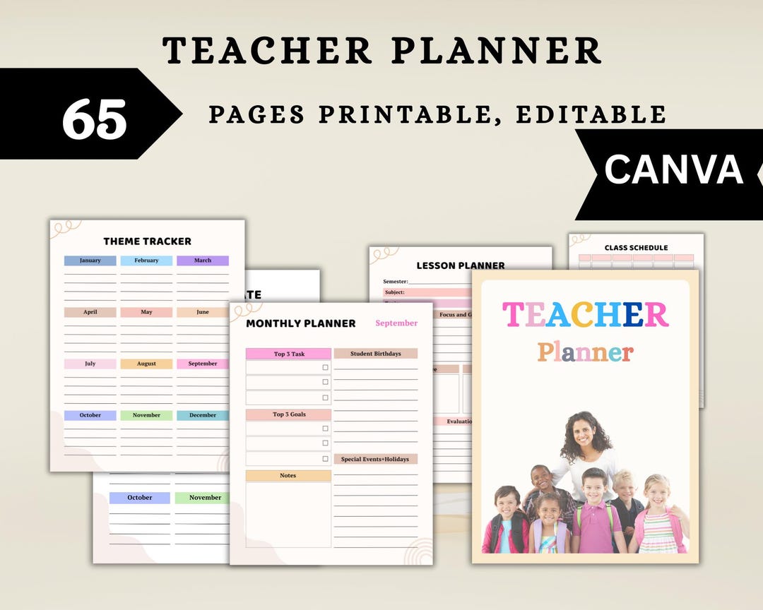 Teacher Planner | Lesson Plan and Grade Tracker | Classroom Organizer ...