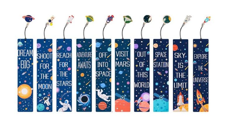 Space-themed Bookmarks - Etsy