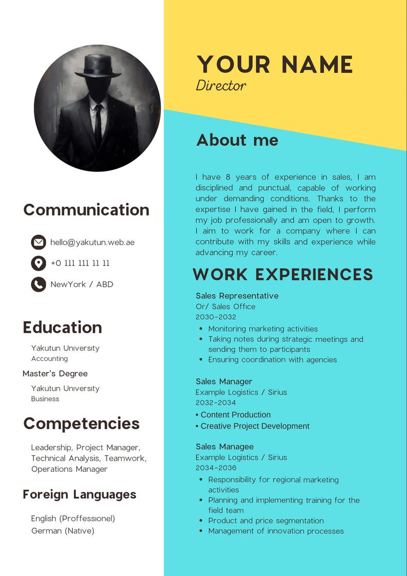 Curriculum Vitae , CV Example , Logo CV - Etsy Australia