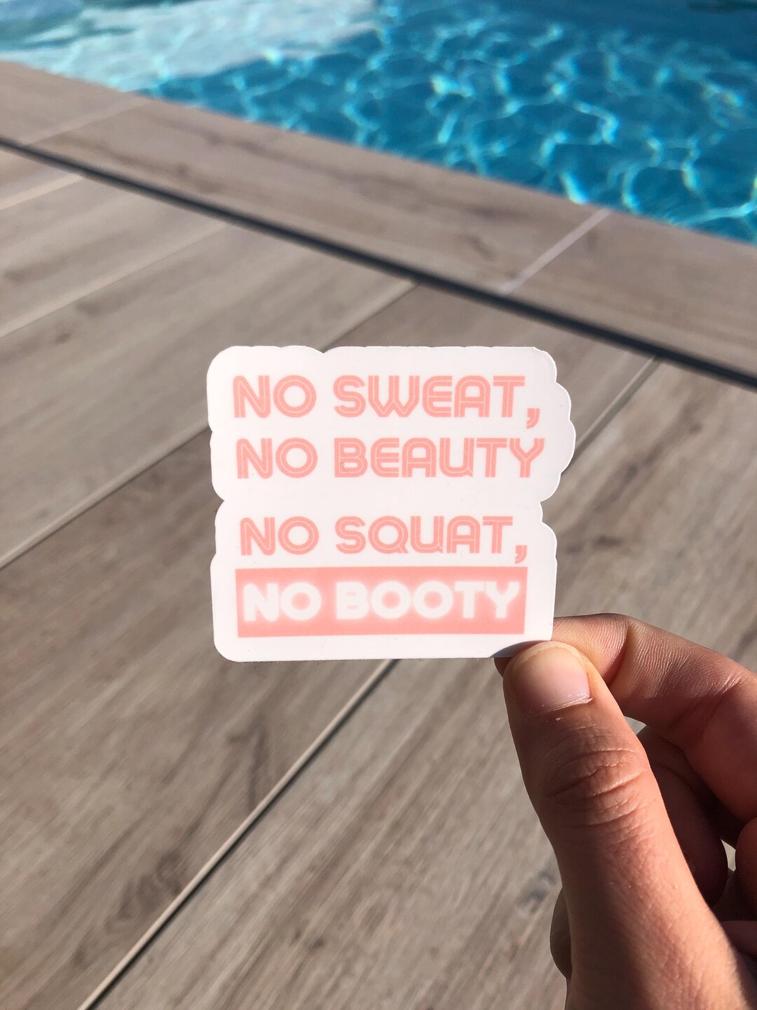 Sticker - No Squats No Booty - Sarcastic Stickers, Quotes, Waterproof ...