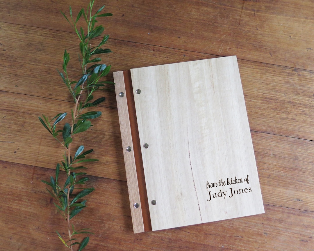 Rezeptbuch Ordner, Holz Rezept Halter, maßgeschneiderte Rezept Buch ...