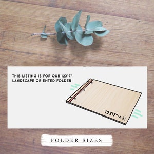 Portfolio 11x17, A3 Folder, Graduation Gift, Student Portfolio, Custom ...