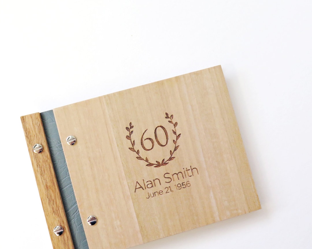 Sixtieth Birthday Party Guest Book, Birthday Album, Custom Birthday ...