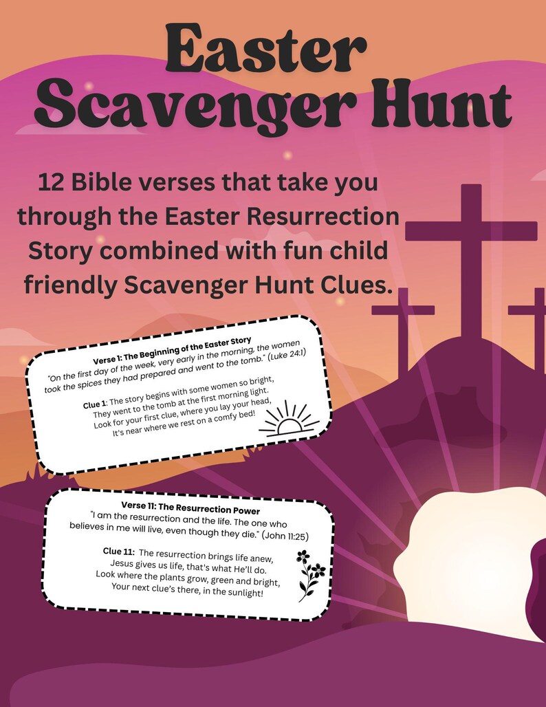 Easter Bible Scavenger Hunt - Etsy