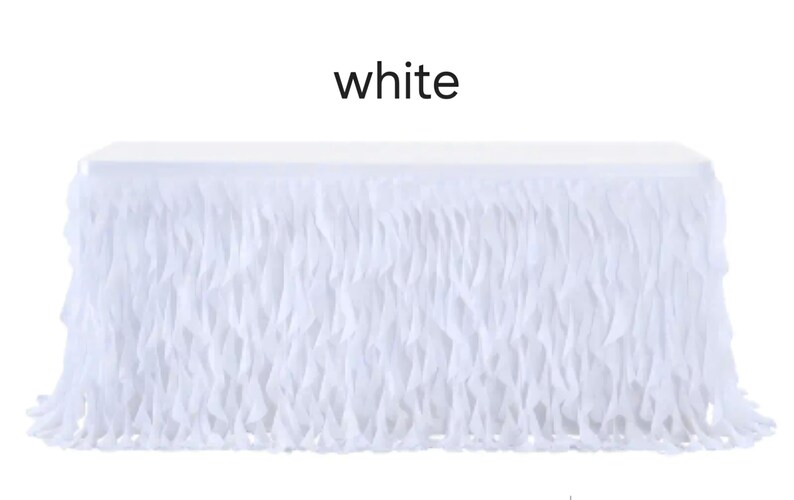 Sparkling Rainbow Ruffle Table Skirt Rental – 6ft | Pop & Posh ...