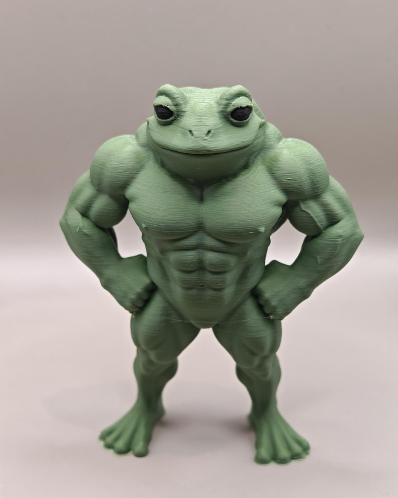 Hench Frog: Muscular Gym Gift, Desk Mascot - Etsy