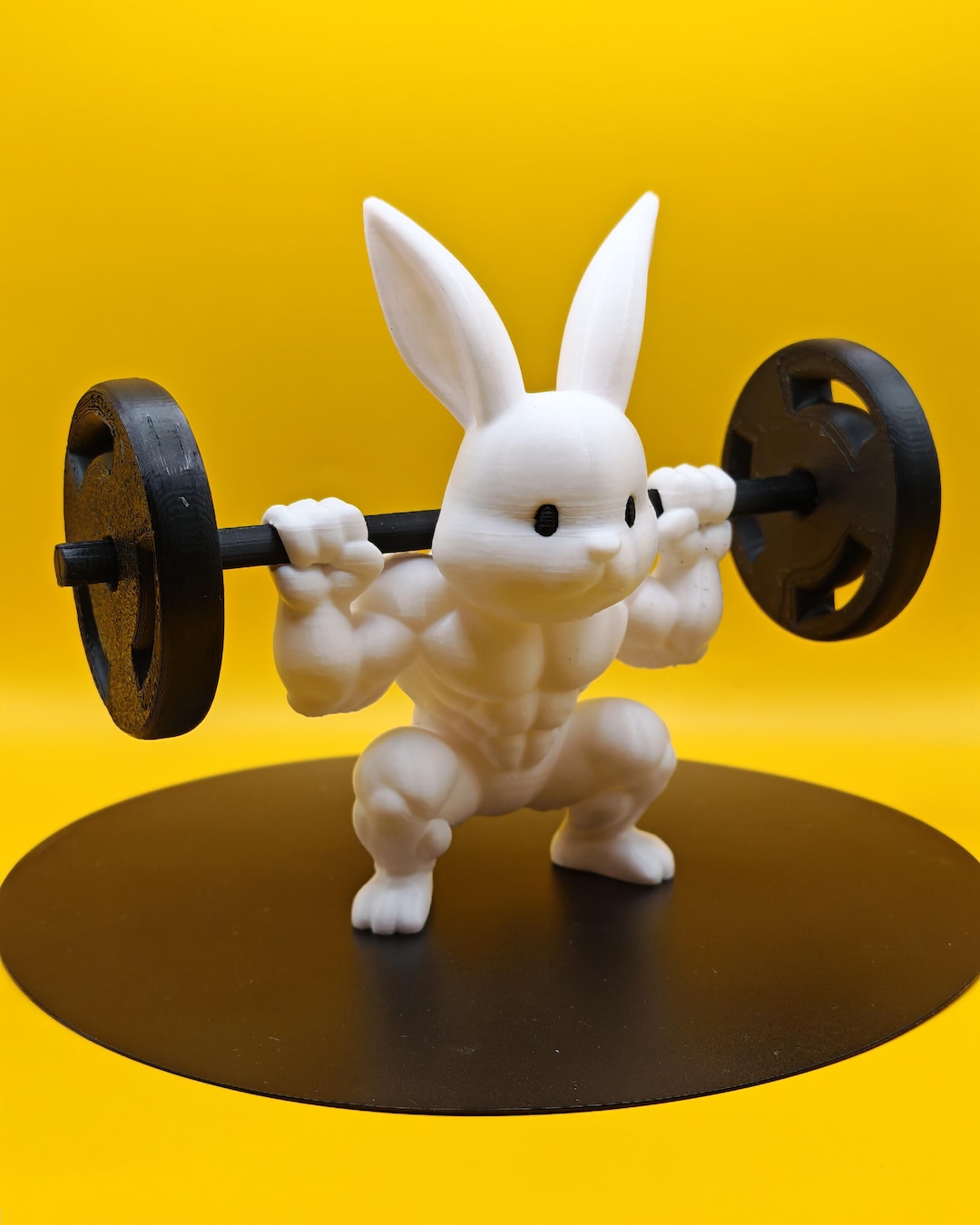 Weightlifting Gym Bunny Rabbit: Muscular Gym Gift, 3d Printed Desk and ...