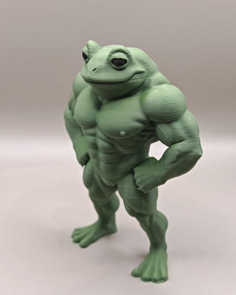 Hench Frog: Muscular Gym Gift, Desk Mascot - Etsy