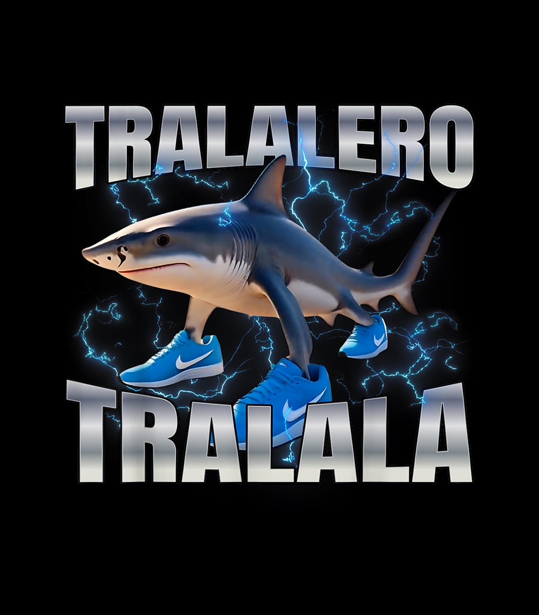 Tralalero Tralala Meme PNG | Viral Italian Brainrot Digital Art | Funny ...
