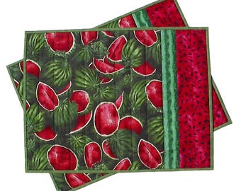 Italian Pasta Placemats pair handmade chef cook garlic | Etsy