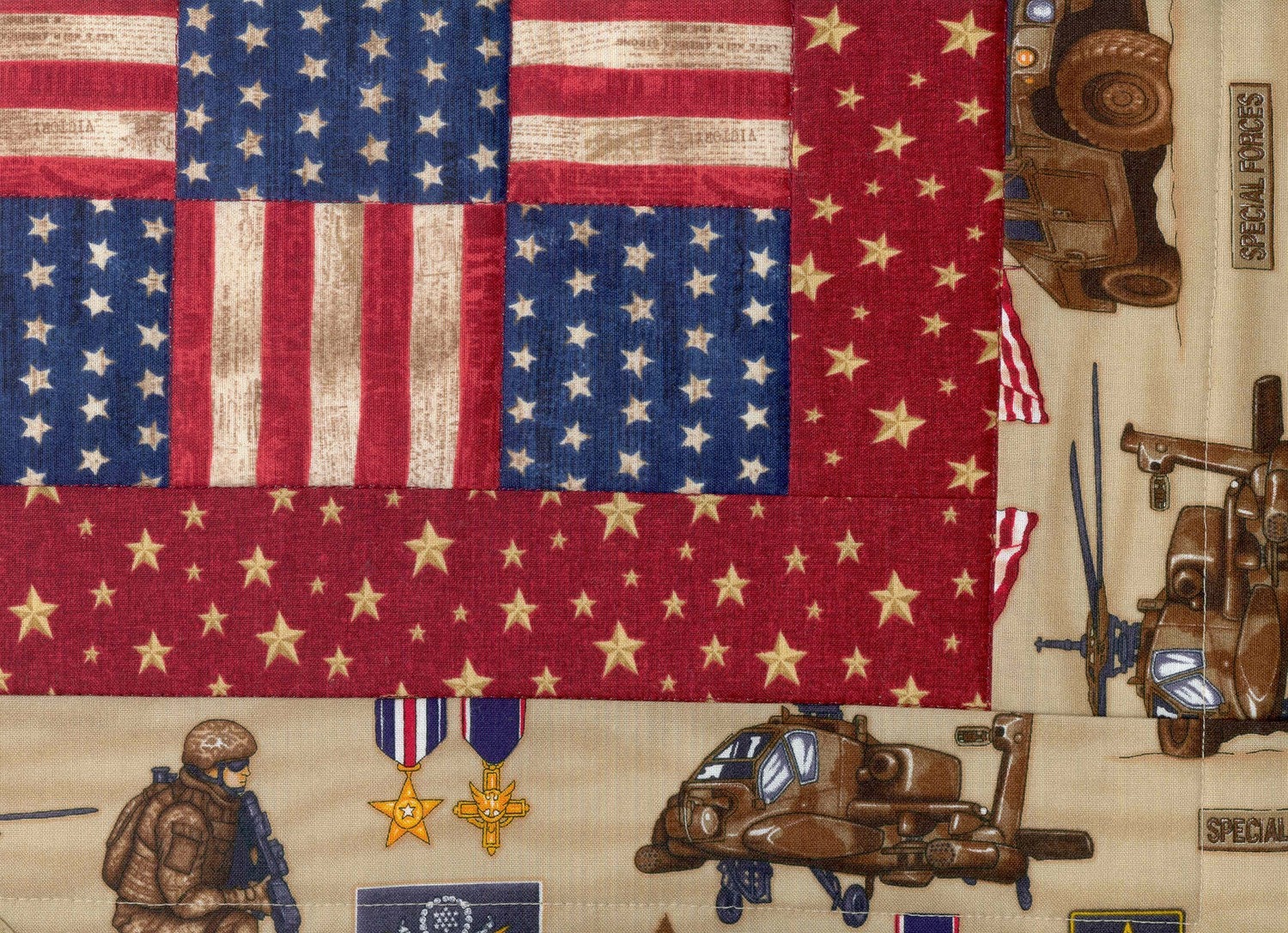 US Army Table Runner, Handmade USA Military Patriotic American Guard ...