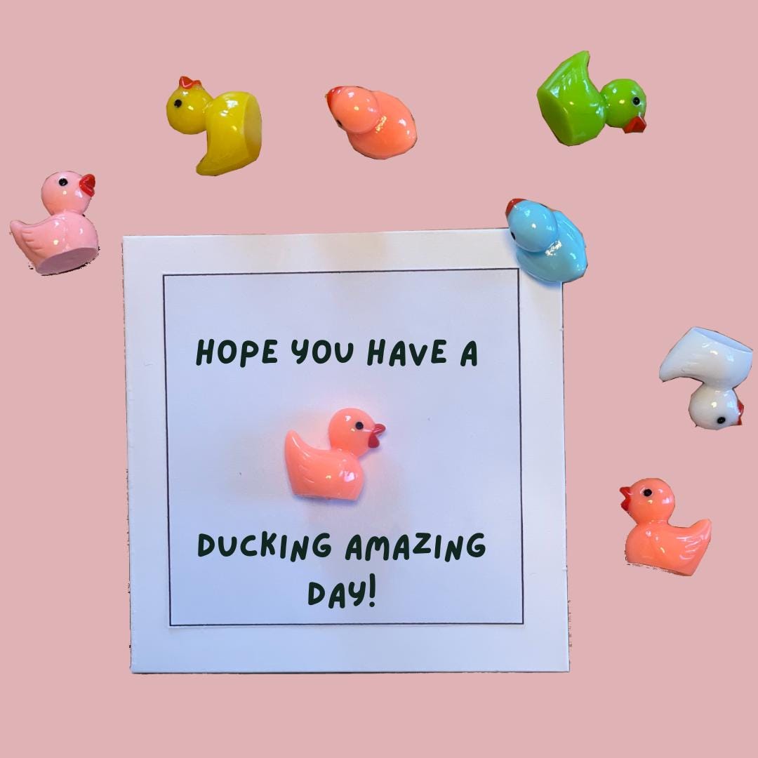 Ducking Amazing Day Customisable Card, Funny Birthday Card, Cute Duck ...