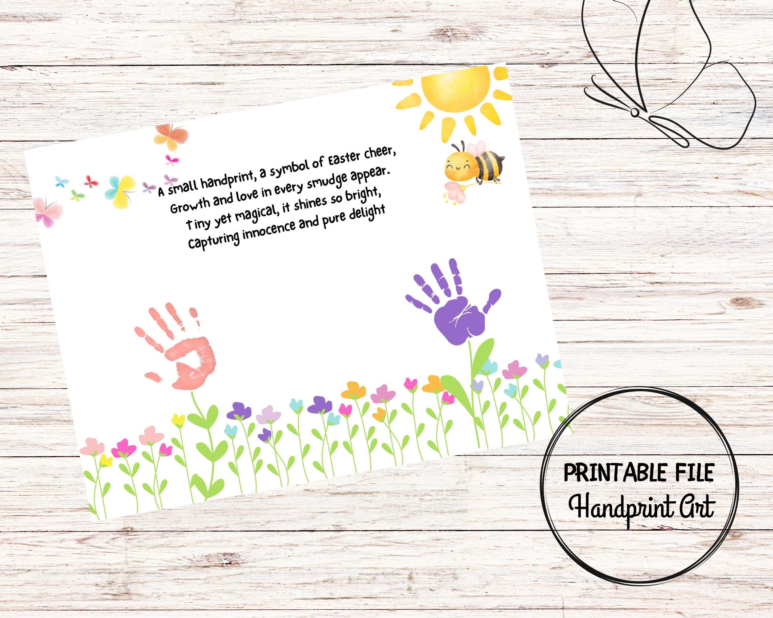 Easter Poem Handprint Art - Etsy