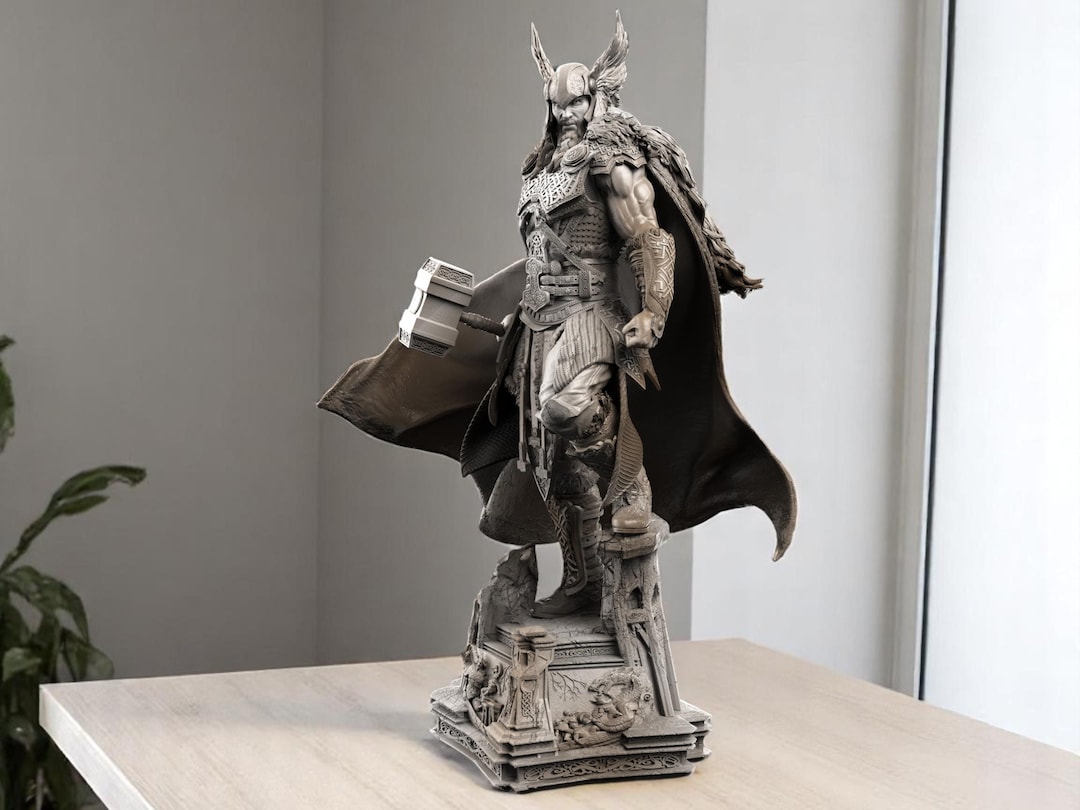 Thor 3D Printed Figure | 25cm Unpainted Resin Model Kit | Norse ...