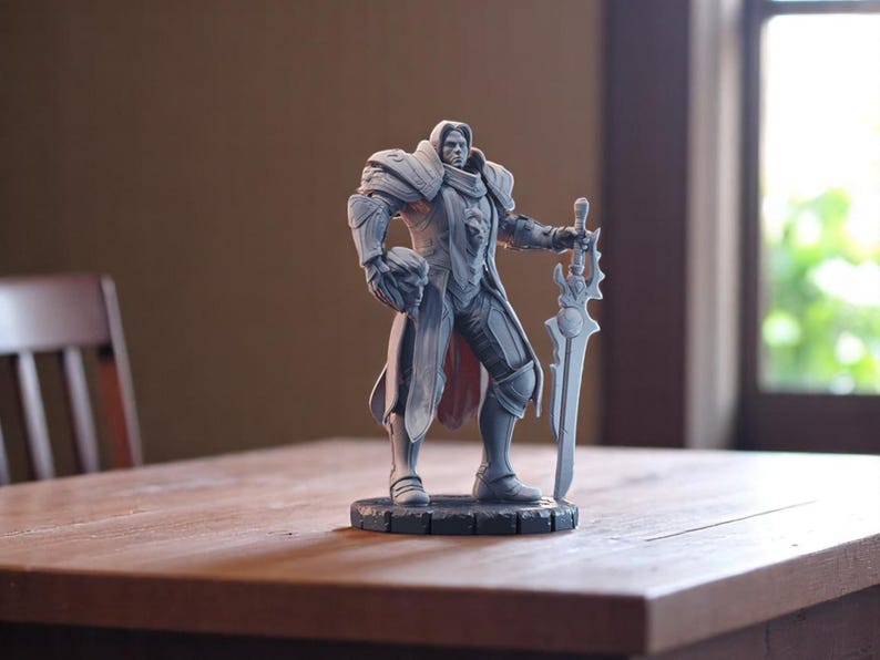 Anduin Wrynn 3D Printed Figure (20 Cm) – Unpainted Resin Model Kit ...