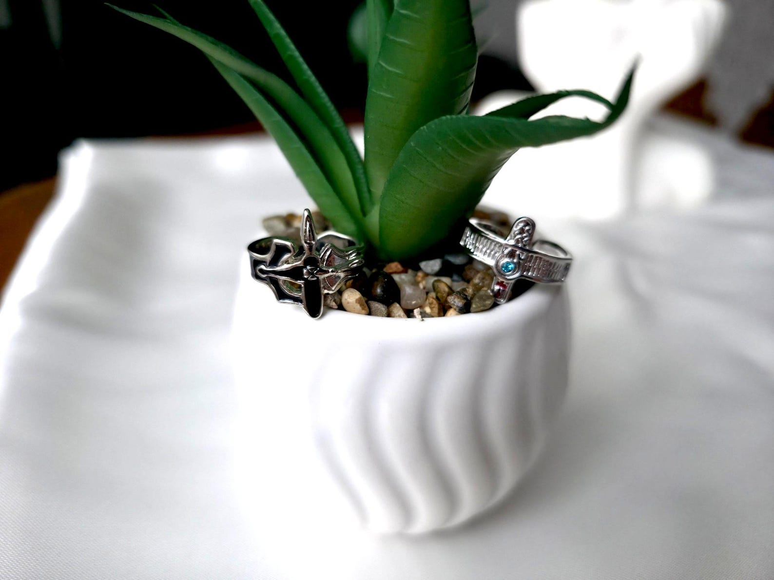 Asuna & Kirito Cross Rings | Sword Art Online Couple Jewelry - Etsy