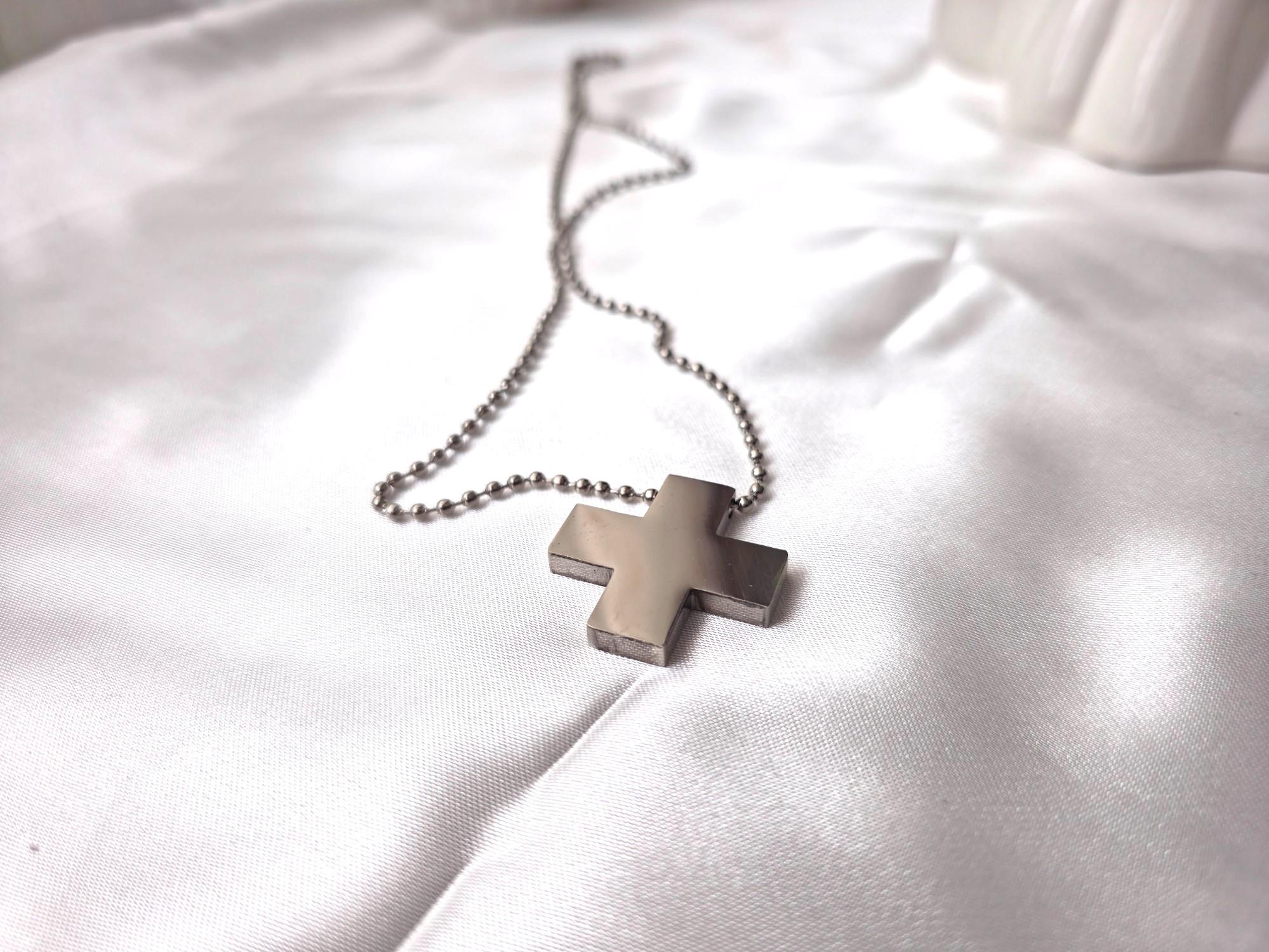 Anime EVA Misato Katsuragi Misato Stainless Steel Cross Chain Necklace ...