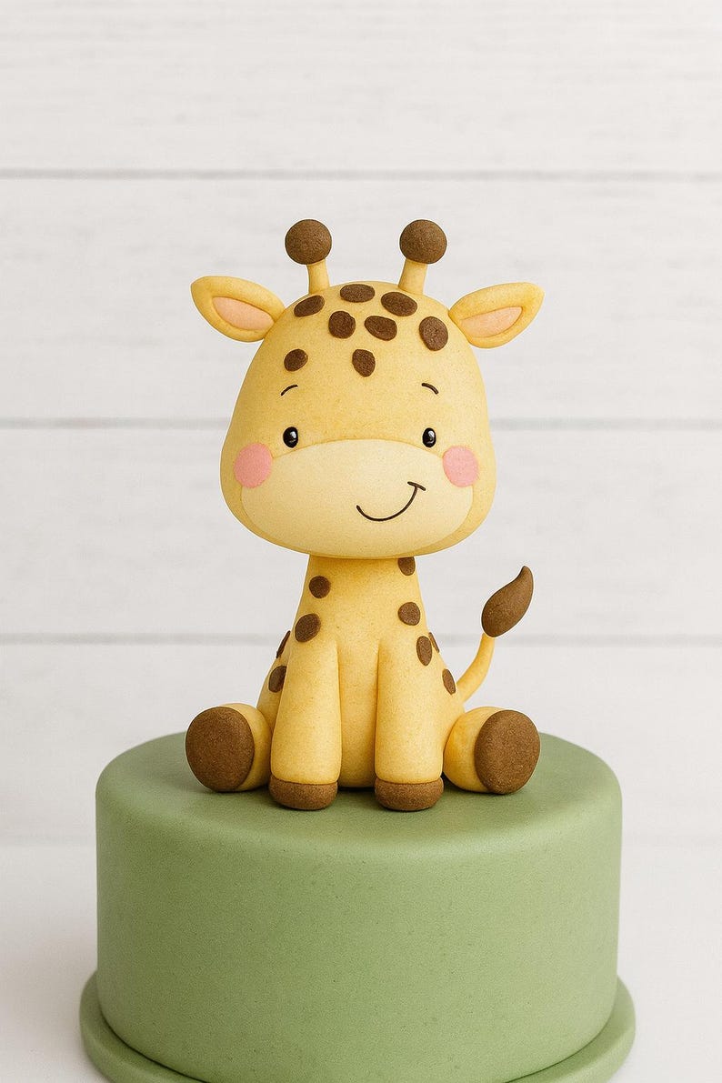 Giraffe Sugar Cake Topper - Etsy