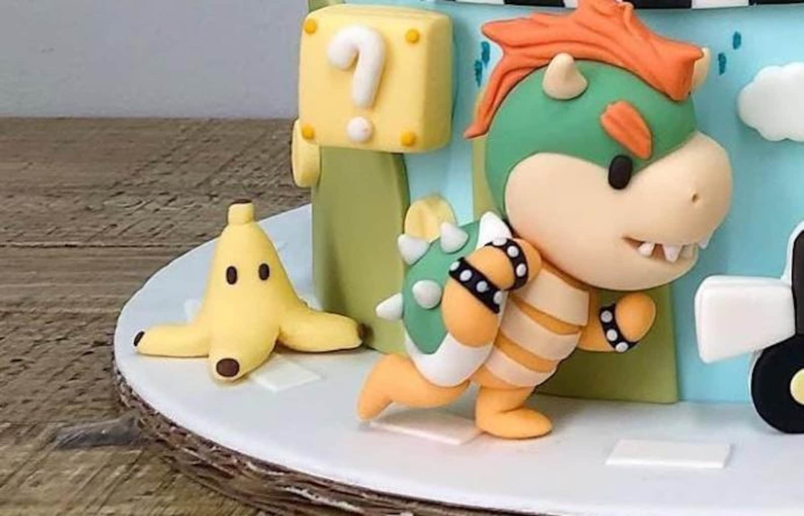 Mario Bross Dragoon Sugar Cake Topper - Etsy