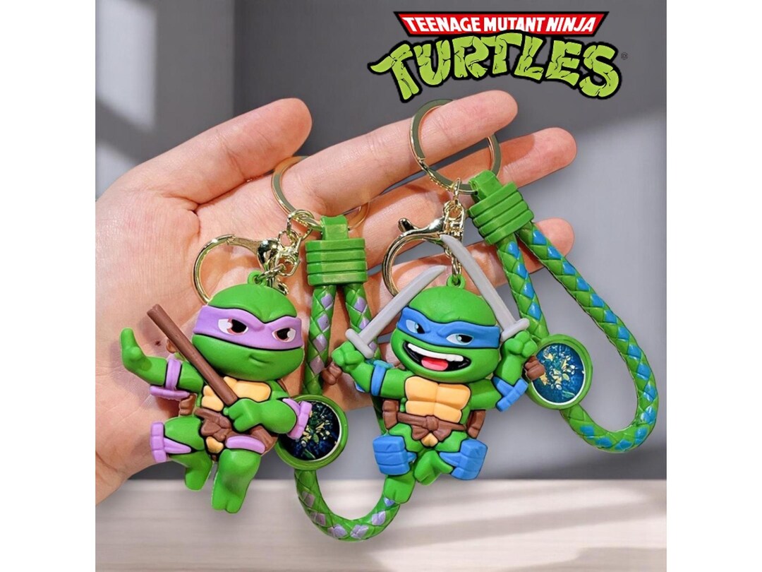 Teenage Mutant Ninja Turtles Keychain, Anime Turtles Keychain, Gift for ...