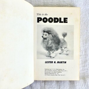1960, 1st Ed. 'this is the POODLE', Practical Science Breed Book ...