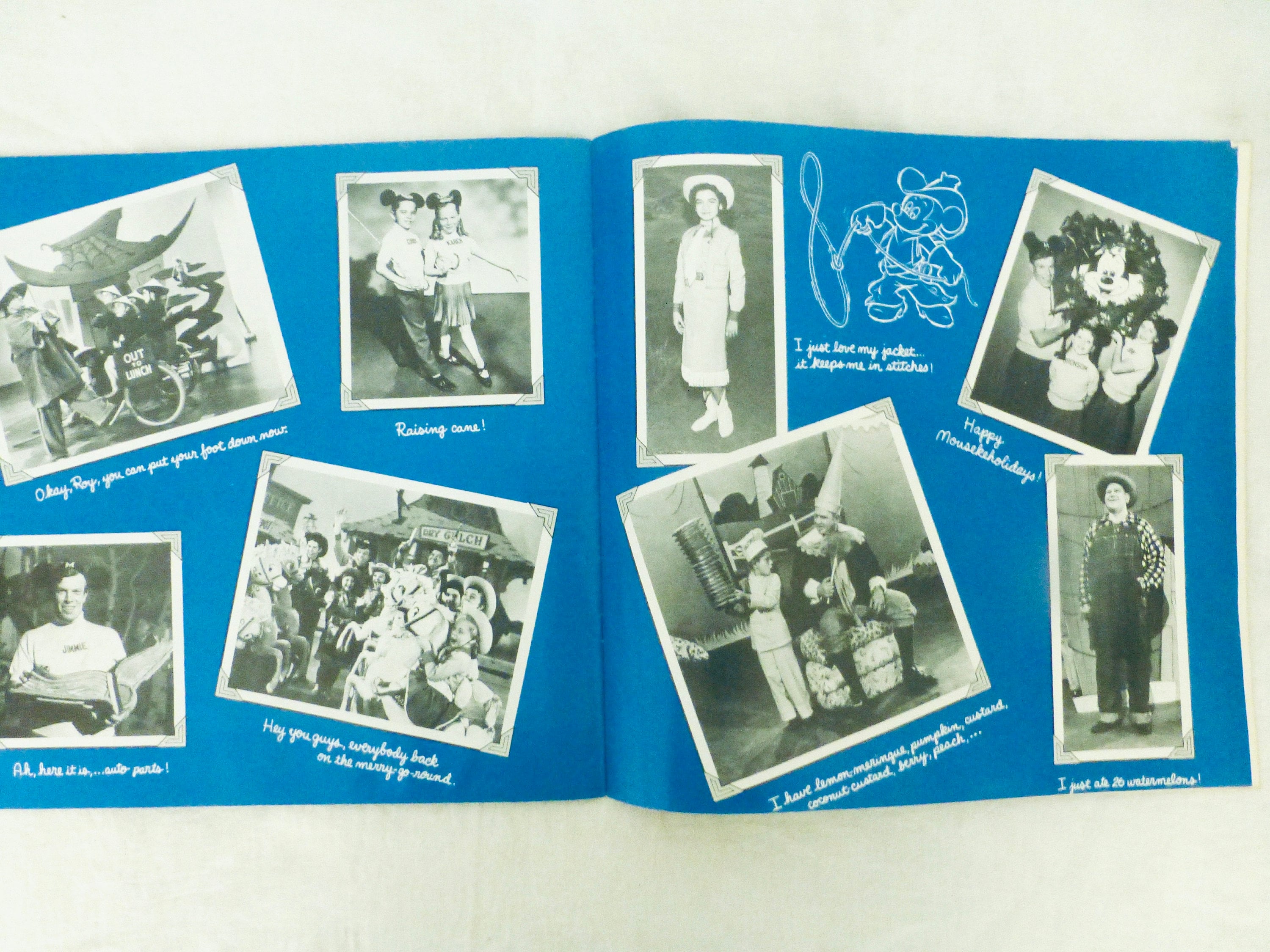 Vintage Mickey Mouse Club Mouseketeer Cast Photo Album, Disney ...