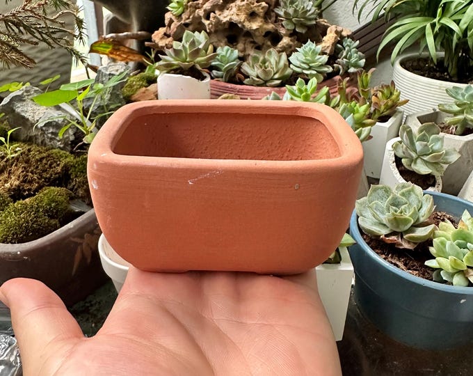 Large Ceramic Ball Planter, Natural Clay Planter Pot, Outdoor Round ...