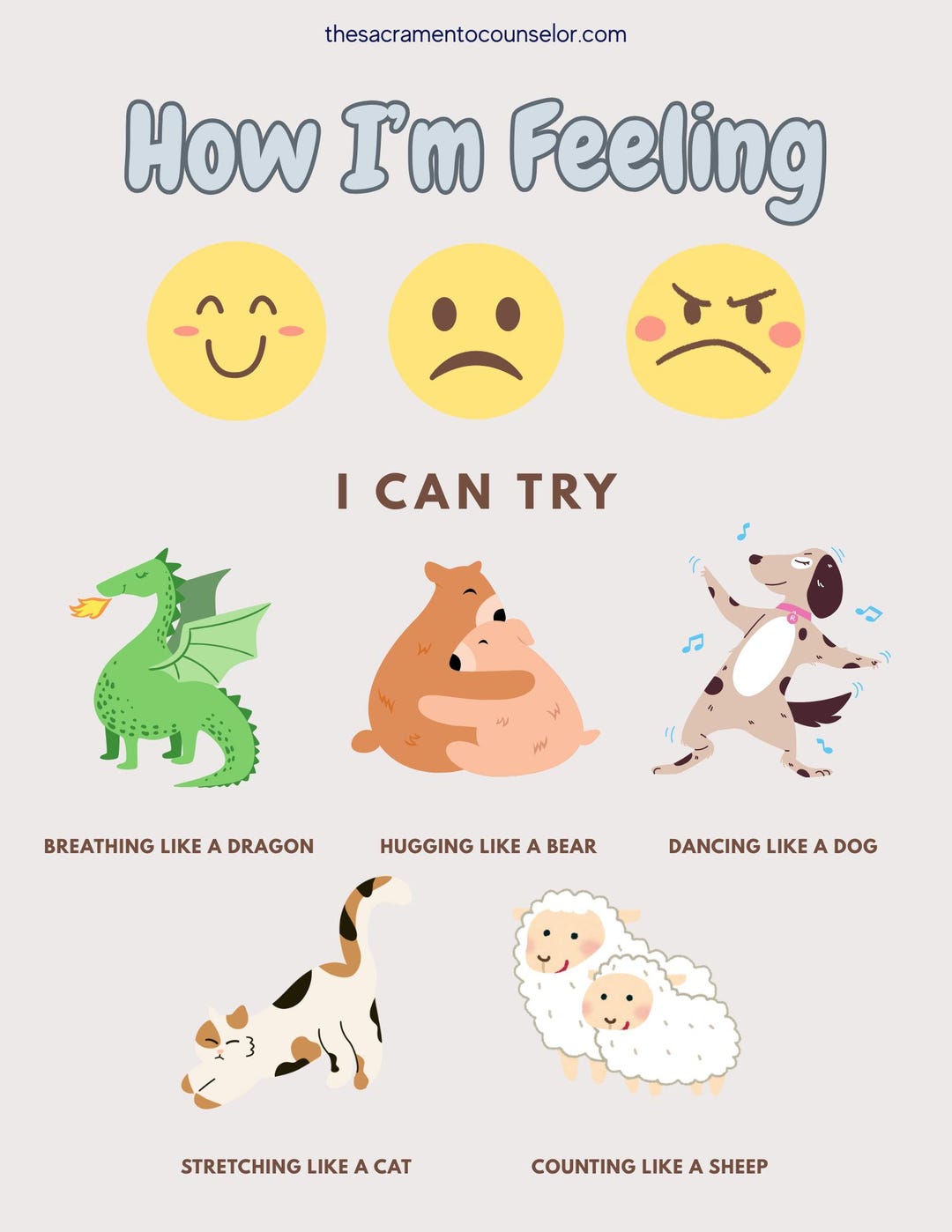Poster, Emotional Regulation for Kids, Classroom, School Counseling ...