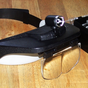 Headband Magnifier With Four HD Lenses and 10x Booster Light - Etsy