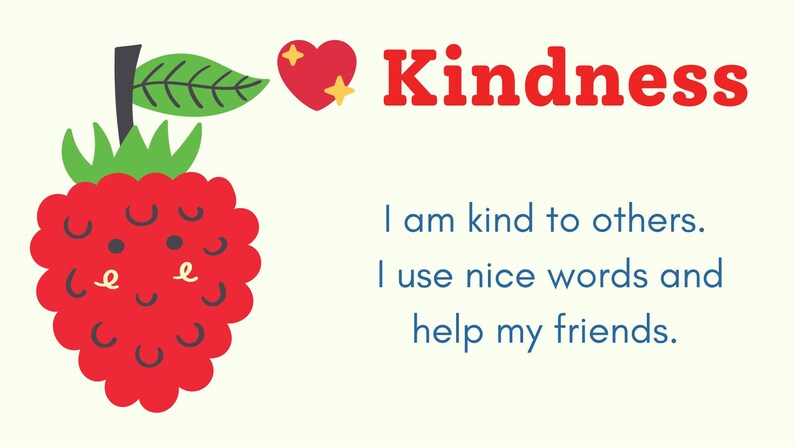 Fruit of the Spirit Printable: Bible Affirmations for Toddlers (PDF ...