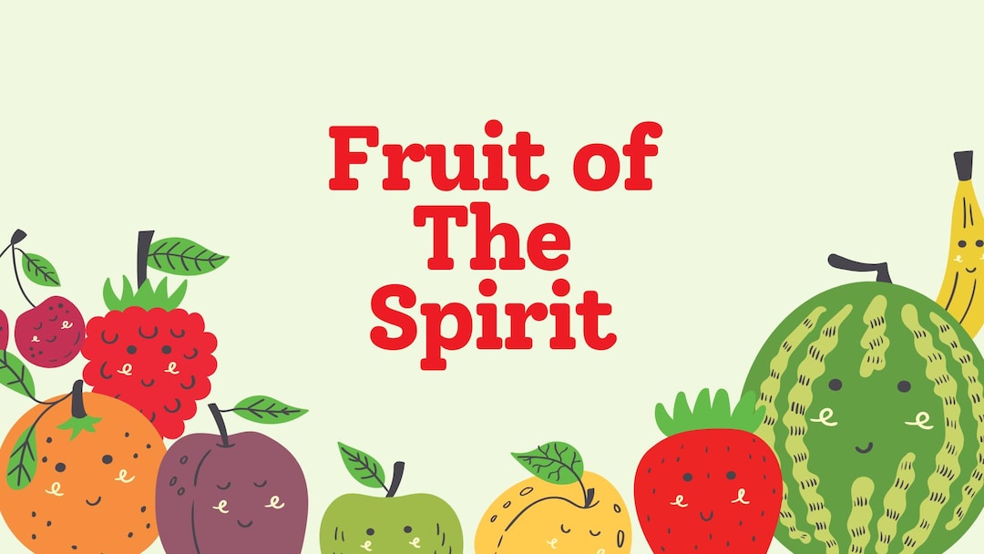Fruit of the Spirit Printable: Bible Affirmations for Toddlers (PDF ...