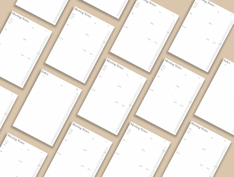 Kindle Scribe Meeting Notes Template: Hyperlinked Digital Notebook (PDF ...