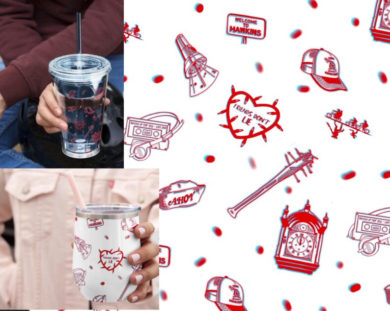 Stranger Things Inspired Seamless Pattern , Digital File Repeat Pattern ...
