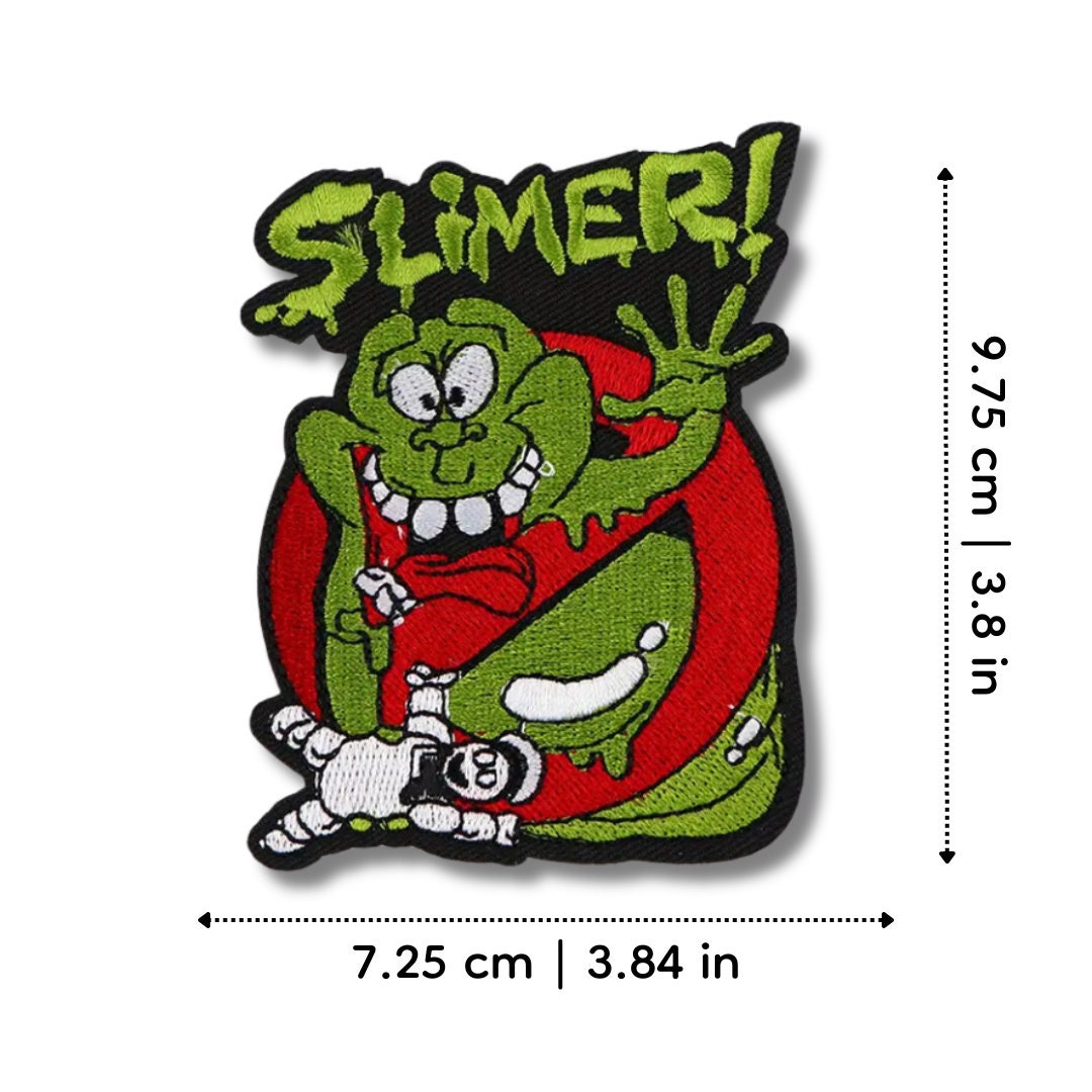 Ghostbusters, Slimer, Patches, Patches for Jackets, Patches for Hats, Iron on Patch, Funny ...