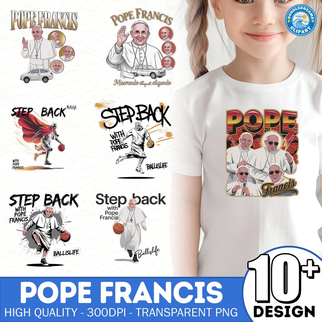 Pope Francis PNG, Vicar of Christ Png Bundle, Catholicism Png, Catholic ...